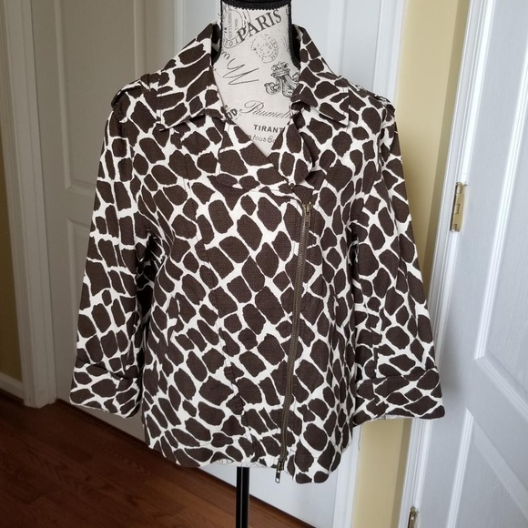 Chaus | Jackets & Coats | Giraffe Print Jacket | Poshmark